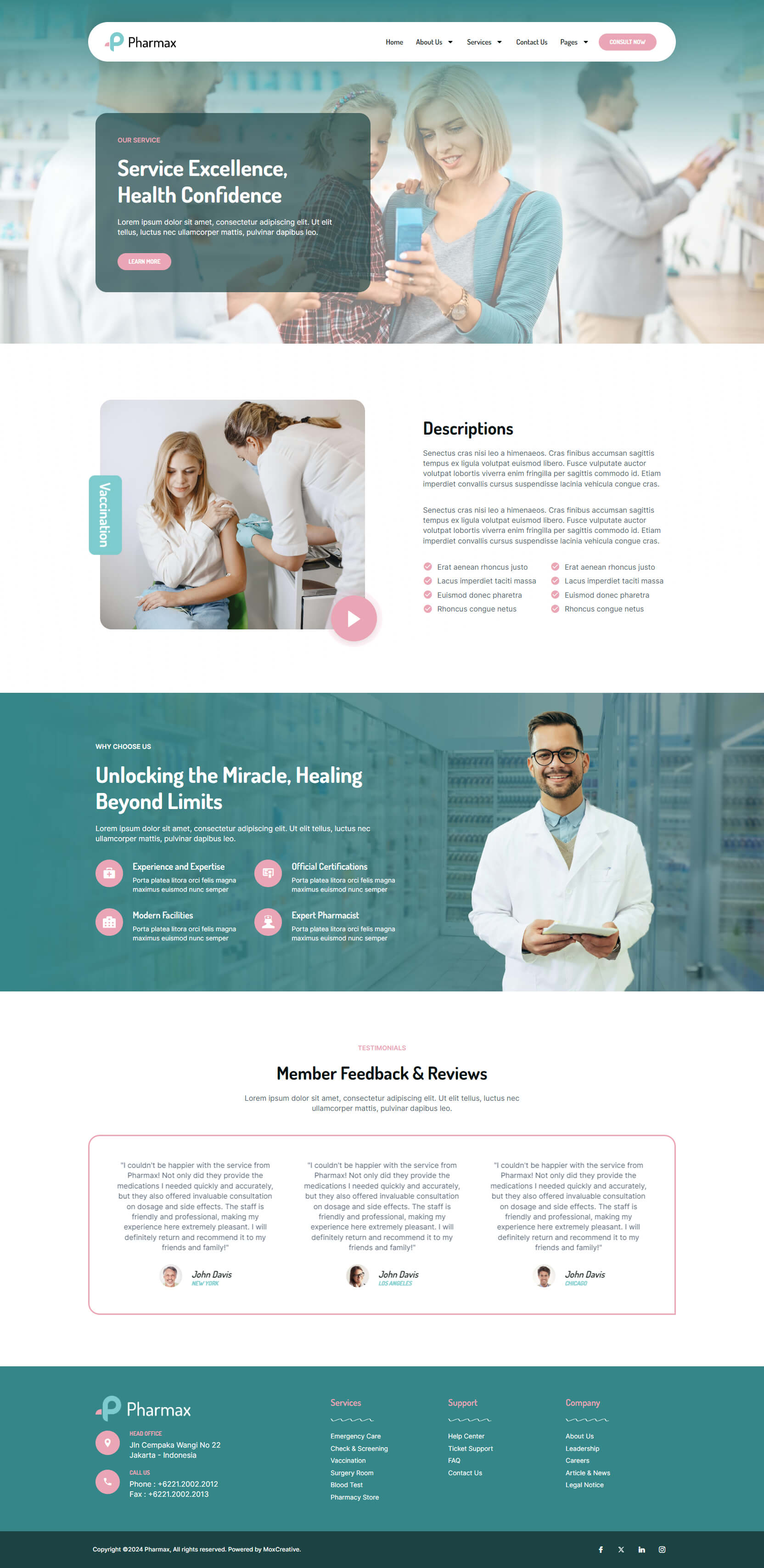 Pharmax - Pharmacy & Medical Elementor Pro Template Kit by moxcreative